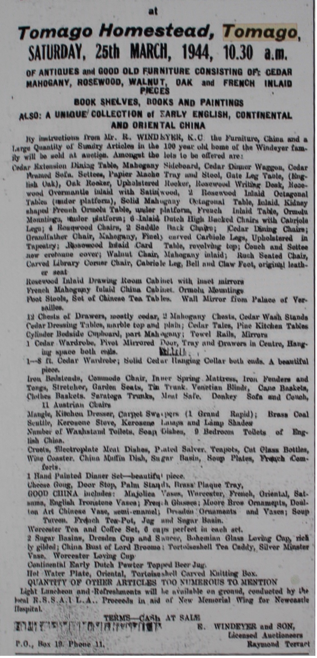 History of Tomago House and Chapel – Port Stephens – a history exploration